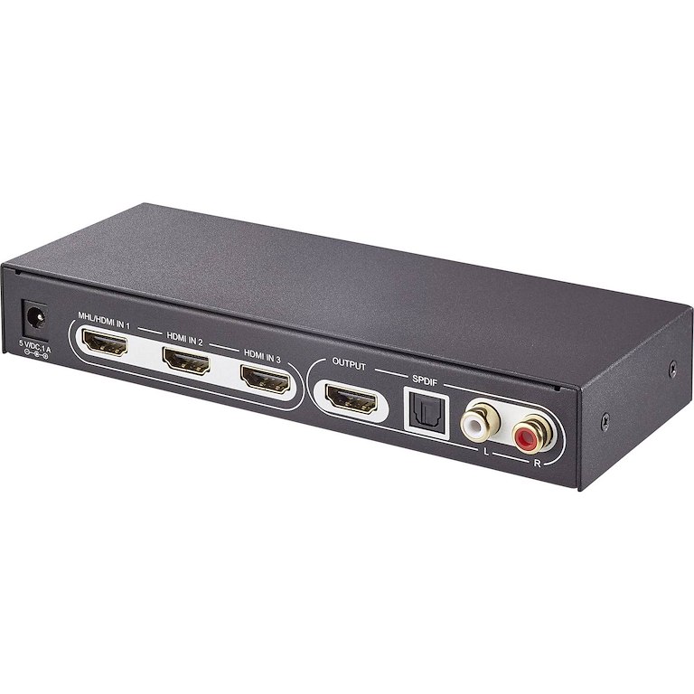 SpeaKa Professional HDMI Switch SP-5441116 – Preklopnik 3×1 sa 4K UHD 60Hz podrškom