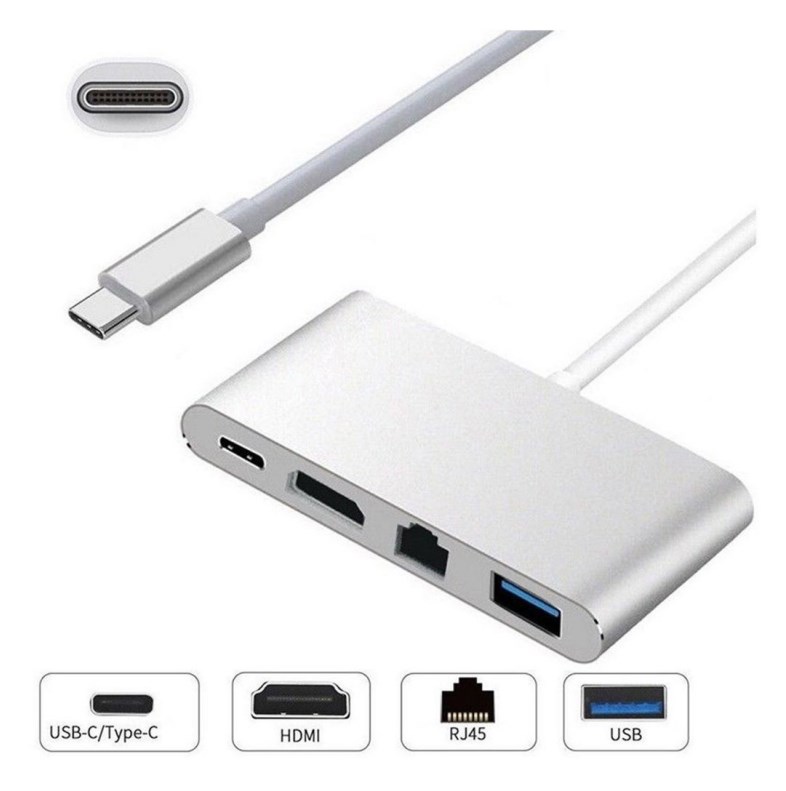 Kabl Type C muški – RJ45 LAN HDMI USB 3.0 4 u 1