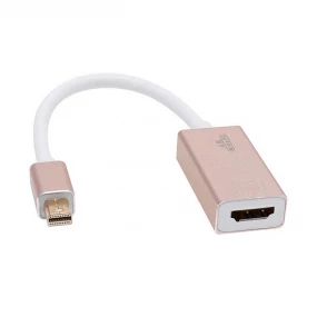 Kabl mini Displayport muški v1.2 – HDMI ženski v2.0, 0.1m