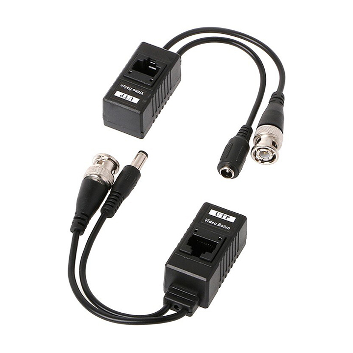 Adapter BNC muški + 2.1/5.5mm – RJ45 + 2.1/5.5mm mušku set 2 u 1