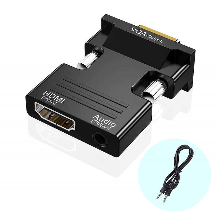 Adapter VGA ženski na HDMI ženski + audio