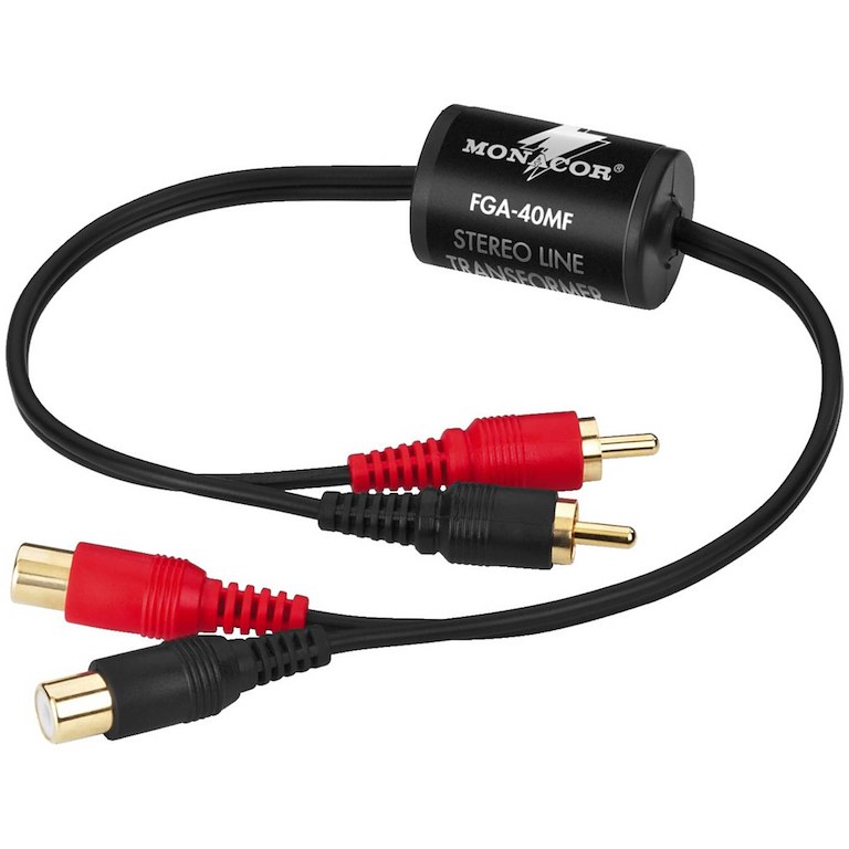 Ground loop izolator šuma Monacor FGA-40MF RCA