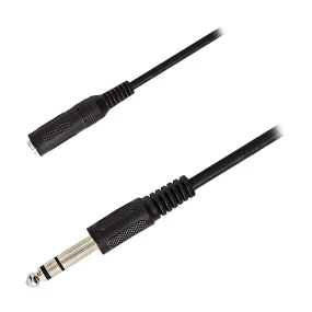 Kabl produžni 6.3mm stereo muški – 6.3mm stereo ženski, 5m