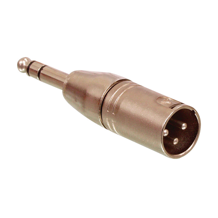 Adapter 6.3mm ST M – XLR 3pol M