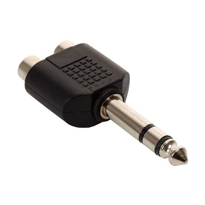 Adapter 6.3mm Stereo muški – 2xRCA ženski