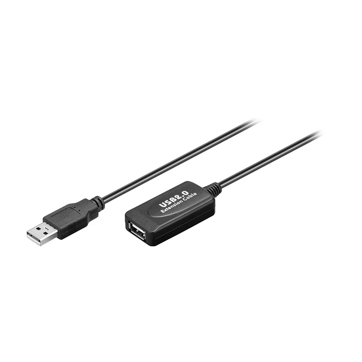 Kabl USB 2.0 muški – USB ženski, 10m (sa dodatnim USB za napajanje)
