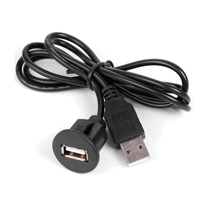 Kabl USB 2.0 muški – USB ženski ugradni, 2m