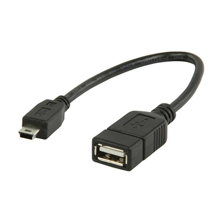 Kabl OTG MiniUSB – USB ženski, 0.2m