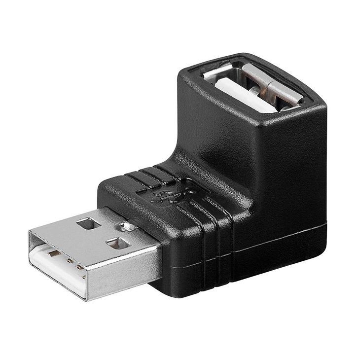Adapter USB 2.0 ženski – USB muški ugaoni 90