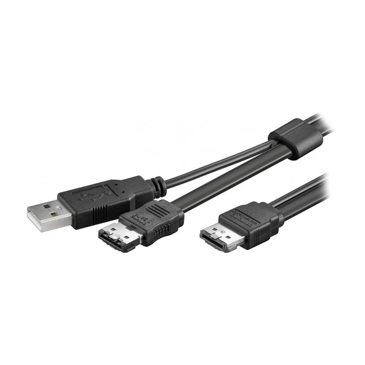 Kabl PC USB muški + eSATA muški – eSATA muški, 0.5m