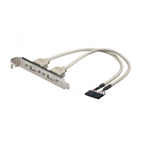 Kabl PC 2xUSB 2.0 ženski (ugradni) – 2xDuPont 5pin, 0.2m