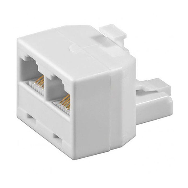 Adapter telefonski 1xRJ11 M – 2xRJ11 F