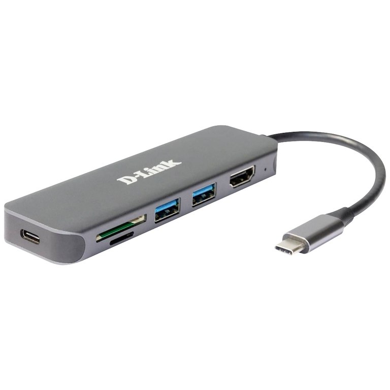 D-Link DUB-2327 6 u 1 Type C USB HDMI SD