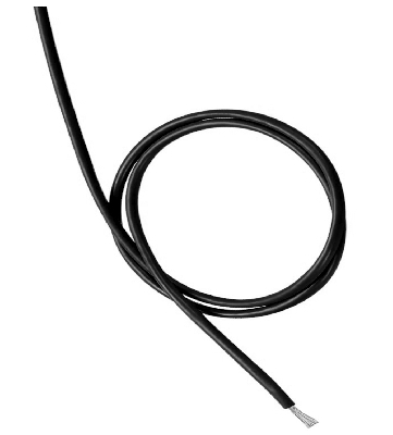 Provodnik, 28AWG (0.08mm2), 3KV DC, High Voltage silicone line, crni
