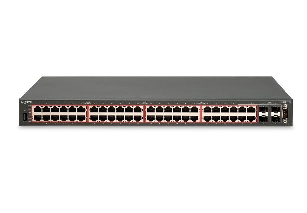 Nortel 4548GT-PWR Layer 3 upravljiv rack svič PoE 320W 1U/19″
