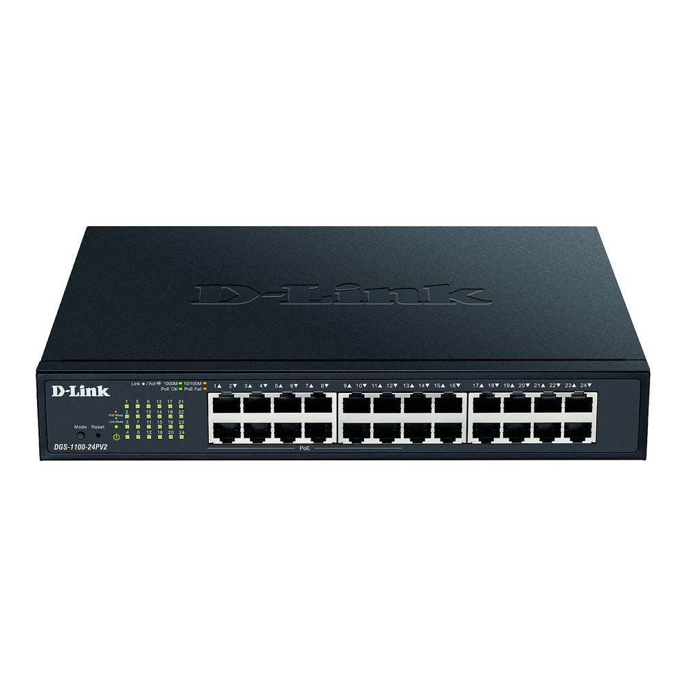 D-Link DGS-1100-24PV2/E Network RJ45 svič 24 ports 48 Gbit/s PoE