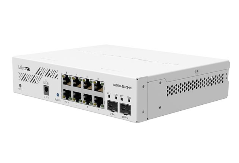 MikroTik CSS610-8G-2S+IN upravljiv svič sa 8 x GbE RJ45