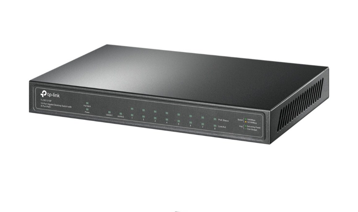 TP-Link TL-SG1210P PoE+ svič 8 port Gigabit