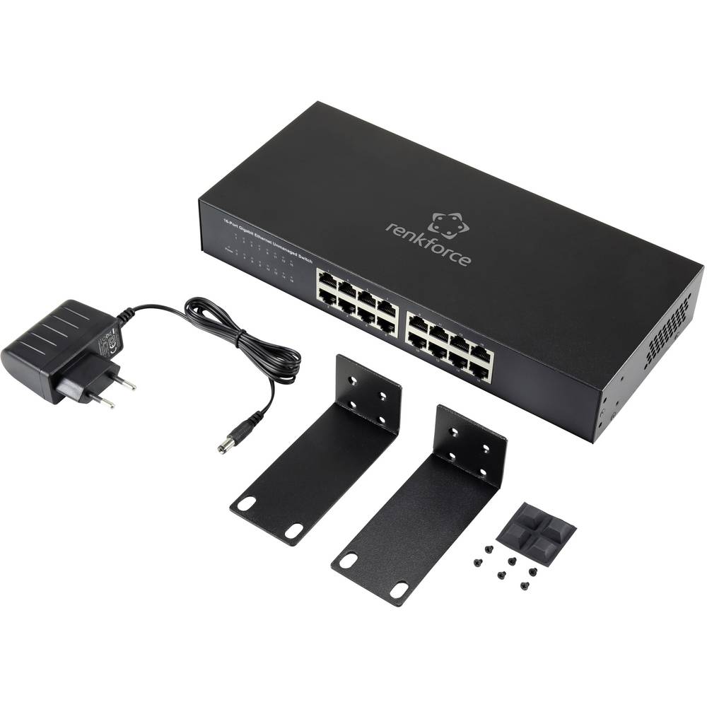 Renkforce Network switch 16 ports 10 / 100 / 1000 MBit/s