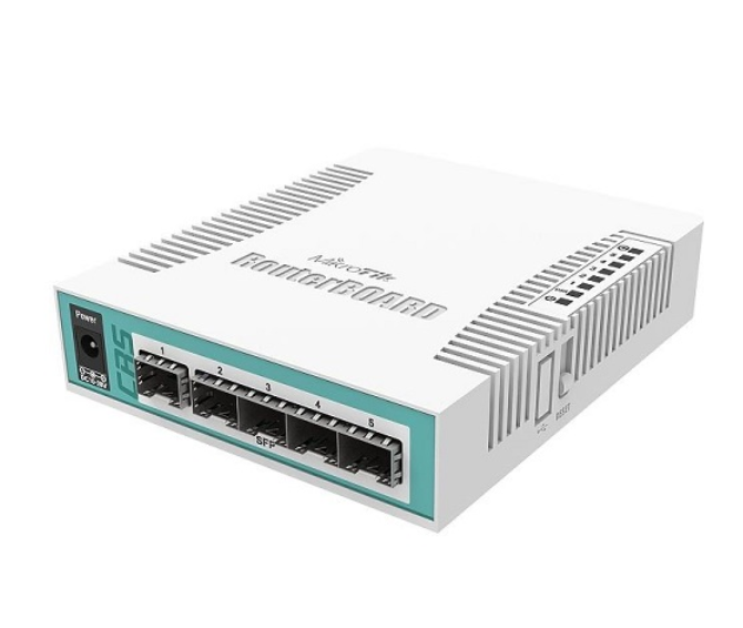 MikroTik CRS106-1C-5S L3 upravljiv fiber svič / multiport fiber