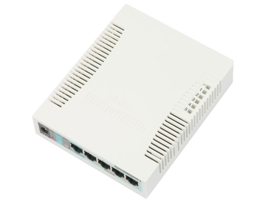 MikroTik RB260GS / CSS106-5G-1S upravljiv svič