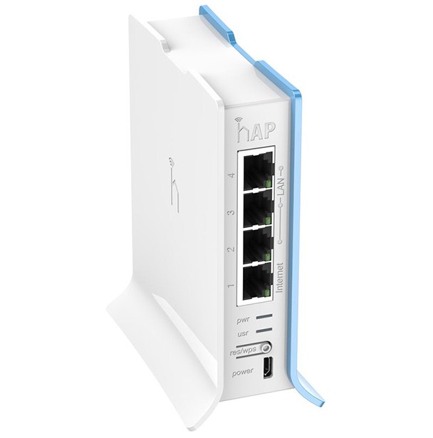 MikroTik RB941-2nD-TC WiFi 2.4GHz ruter 300Mb/s 802.11n MIMO 4xLAN/WAN