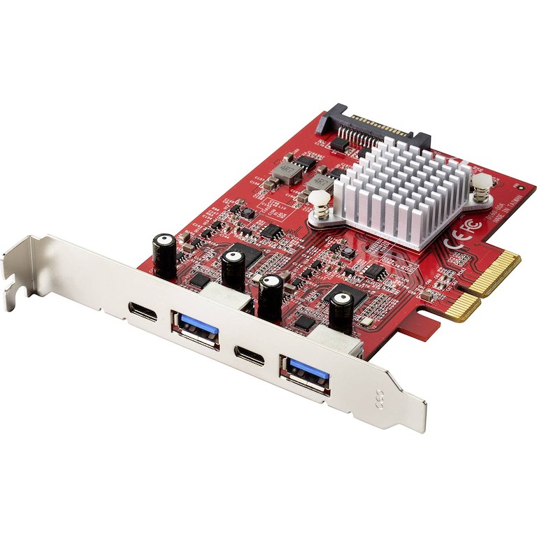 Renkforce RF-4679642 2+2 ports USB mrežna PCI Express 3.2 kartica
