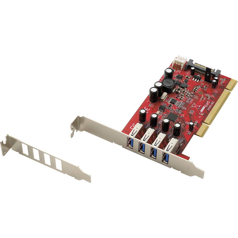 Renkforce 4 ports USB 3.2 1st Gen controller card USB type A PCI