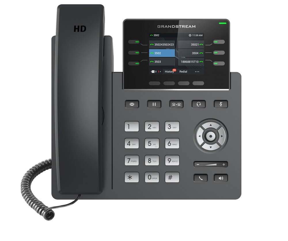 Grandstream USA GRP-2613 Carrier-grade 6 linija / 3-SIP VoIP HD telefon