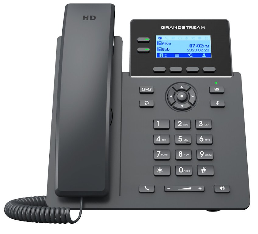 GrandstreamUSA GRP-2602P Carrier-grade Essential 2 linije/4-SIP VoIP HD telefon