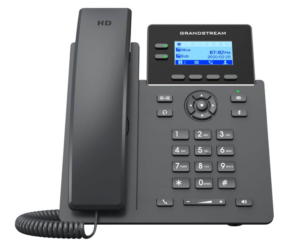 Grandstream USA GRP-2602 Carrier-grade Essential 2 linije/4-SIP VoIP HD telefon