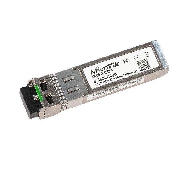 MikroTik S-55DLC80D fiber optički 1.25Gb/s SFP modul singlemode do 80km