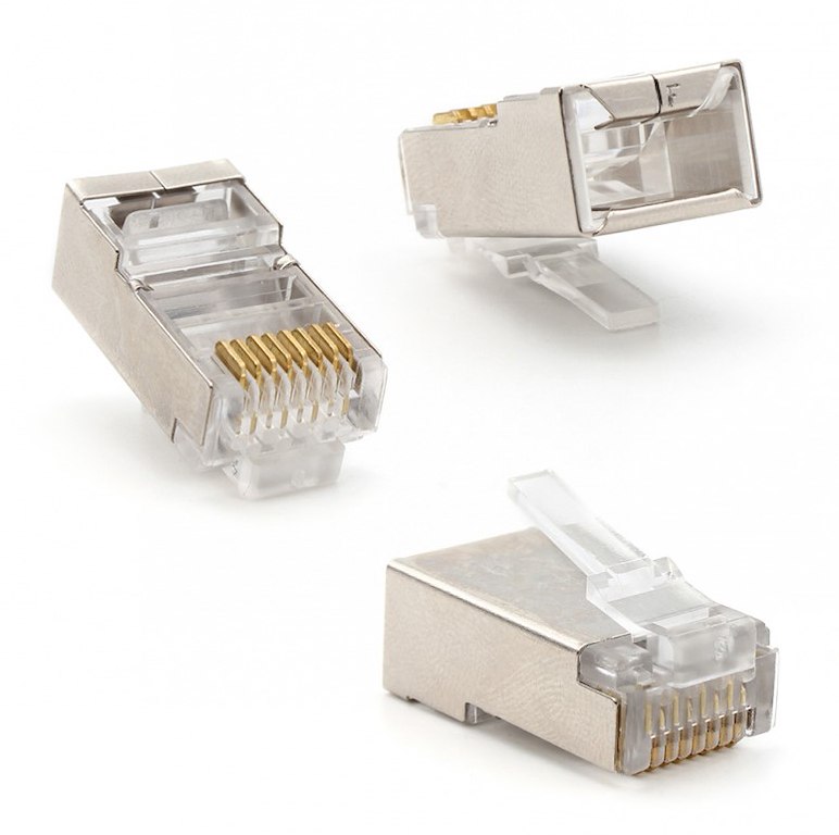 Konektor RJ45 metalni CAT 6 8P8C 100 komada