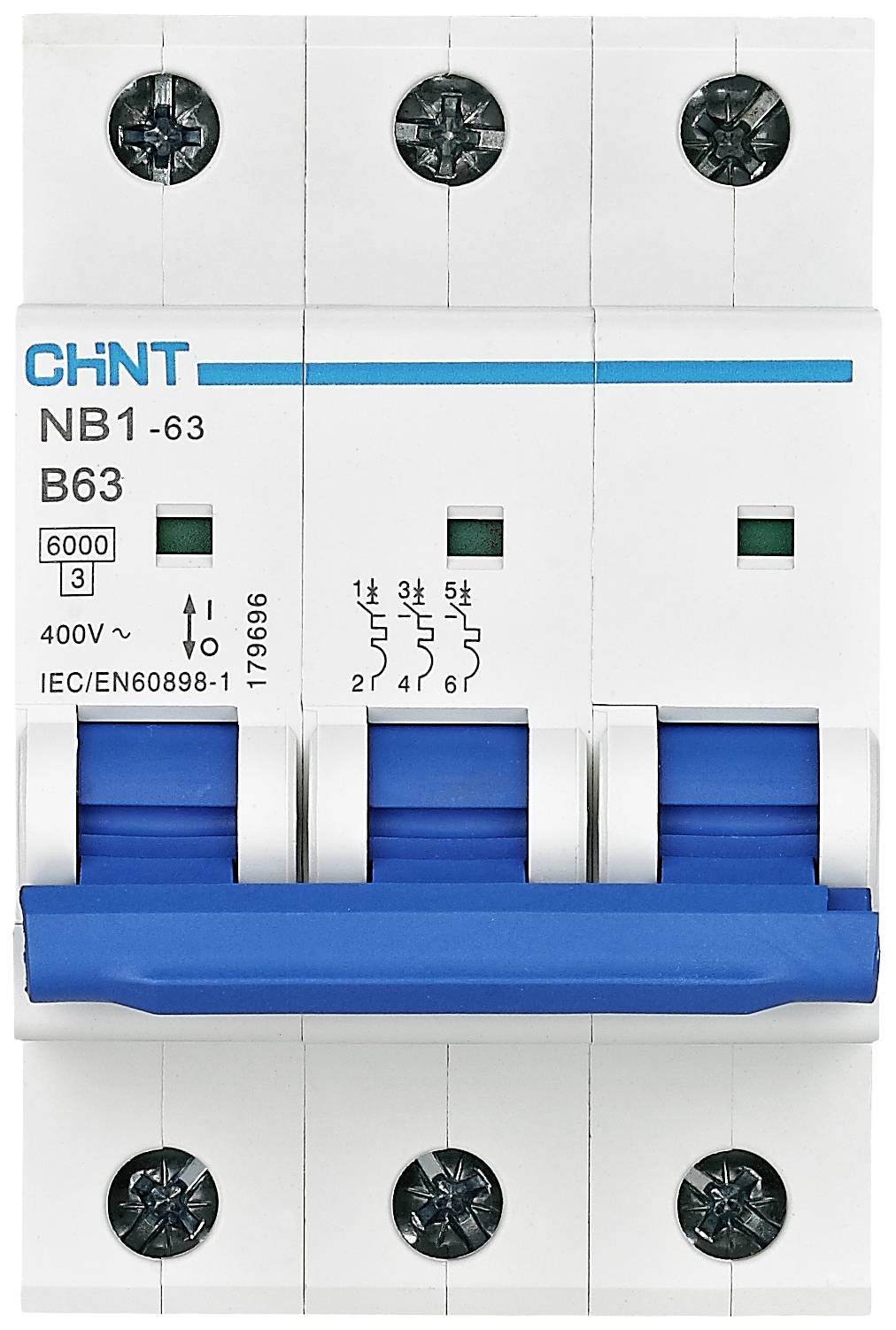 Chint 179685 NB1-63 3P B13 6kA DB zastitna sklopka za vodove 3-polni 13 A 240 V, 415 V