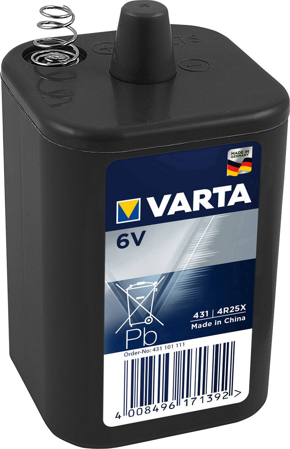 Varta PROFESSIONAL 431 Z/K 4R25X specijalne baterije 4R25 opruzni kontakt cink-ugljicni 6 V 8500 mAh