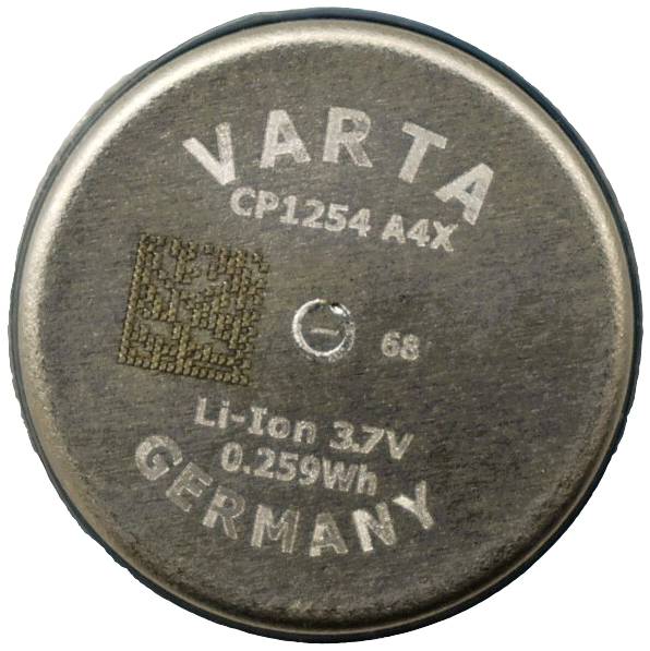 Varta okrugli akumulator CP1254 A4 Li-Ion 74 mAh 3.7 V