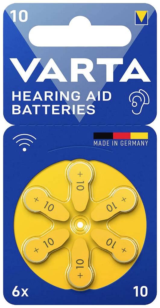 Varta dugmaste baterija ZA 10 1.4 V 6x cink-zracni Hearing Aid Batteries 10 Bli 6