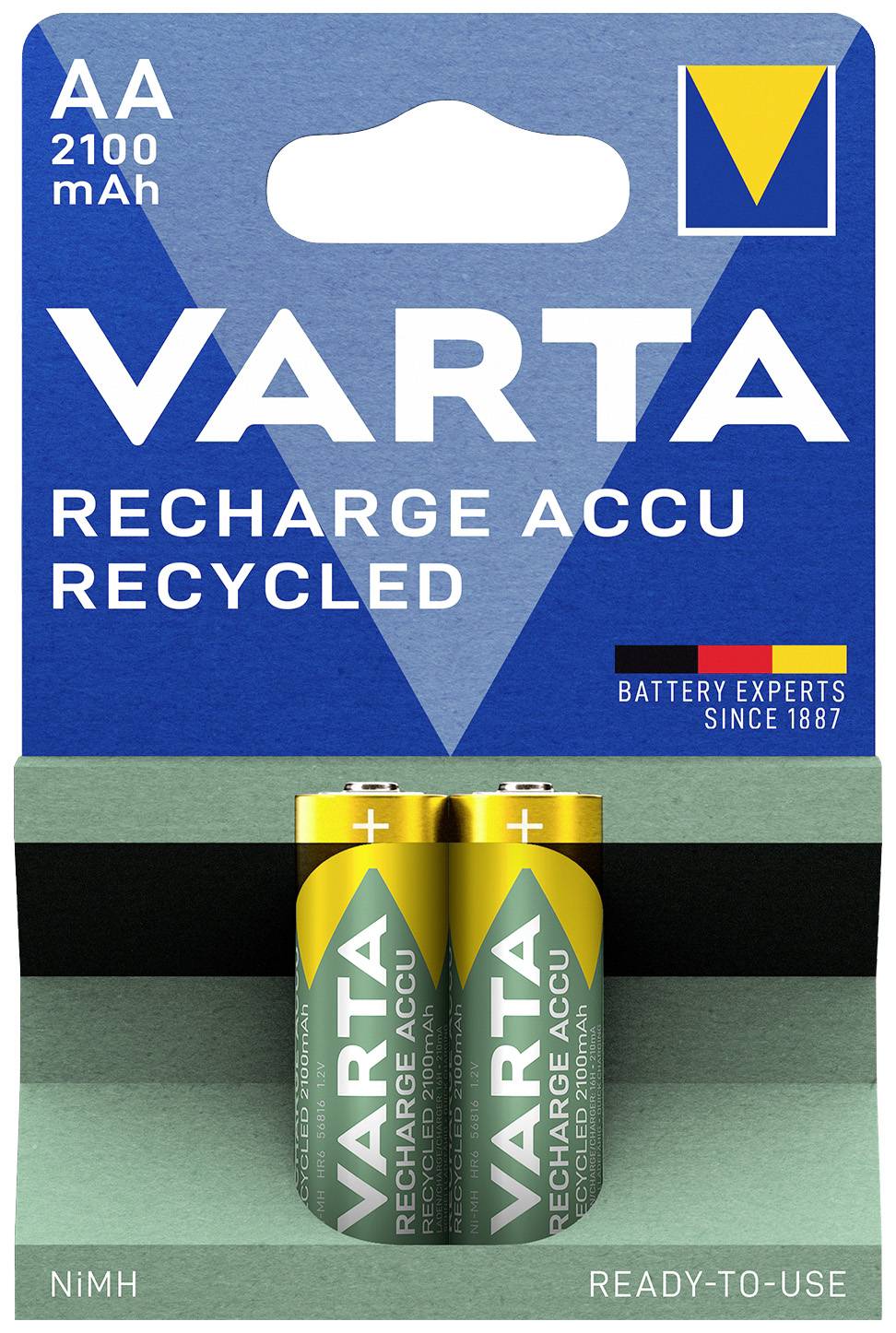 Varta RECH.AC.RECYC.AA2100mAh BLI2 mangan (AA) akumulator NiMH 2000 mAh 1.2 V 2x
