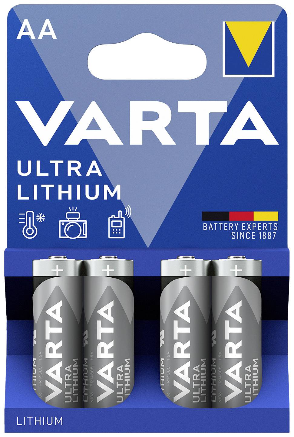 Varta LITHIUM AA Bli 4 mangan (AA) baterija litijum 2900 mAh 1.5 V 4x