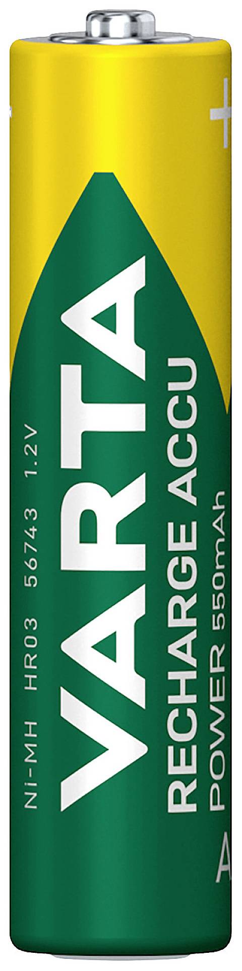 Varta RECH.AC.PowerAAA550mAh Bli 4 micro (AAA) akumulator NiMH 550 mAh 1.2 V 4x