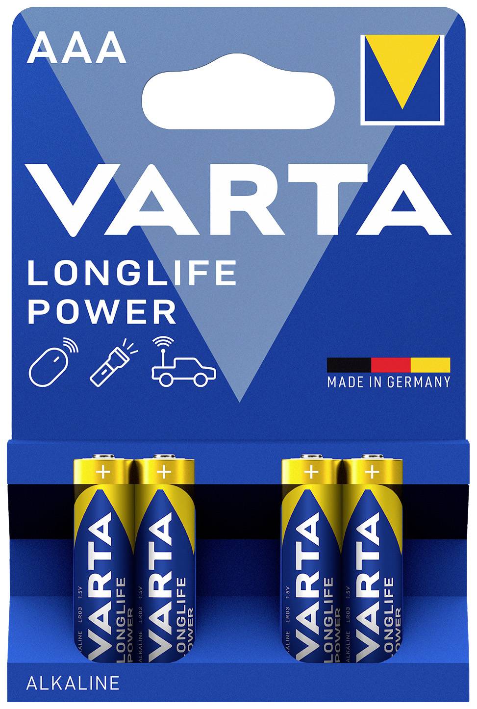 Varta LONGLIFE Power AAA Bli 4 micro (AAA) baterija alkalno-manganov 1.5 V 4x