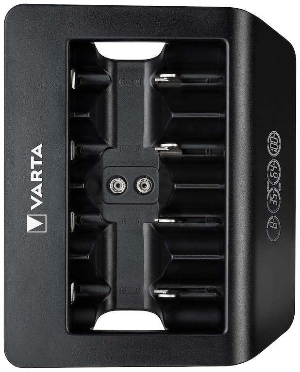 Varta LCD Universal Charger+ punjac okruglih stanica nikalj-metal-hidridni micro (AAA), mangan (AA), Baby (C), mono (d), 9 V block