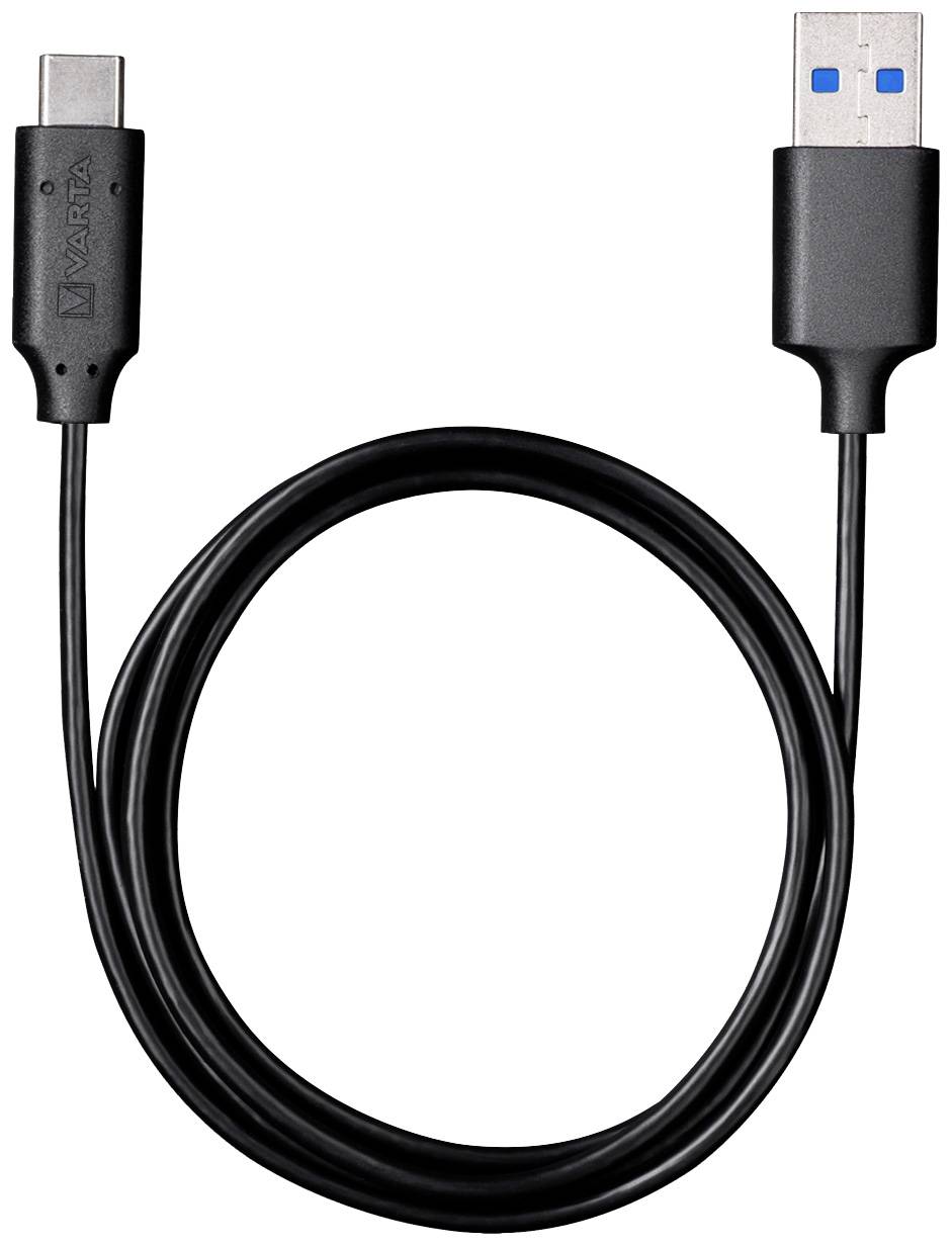 Varta USB kabel USB 3.2 gen. 1 (USB 3.0) USB-A utikac, USB-C? utikac 1.00 m 57944101401