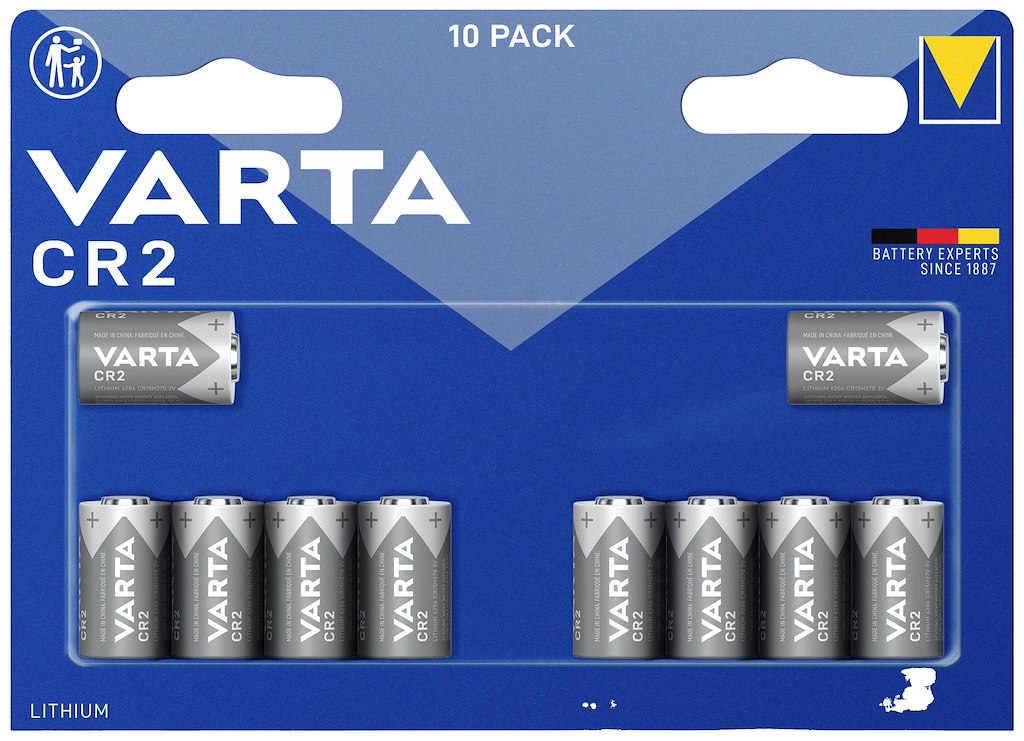 Varta LITHIUM Cylindr. CR2 Blli10 fotobaterije CR 2 litijum 880 mAh 3 V 10x