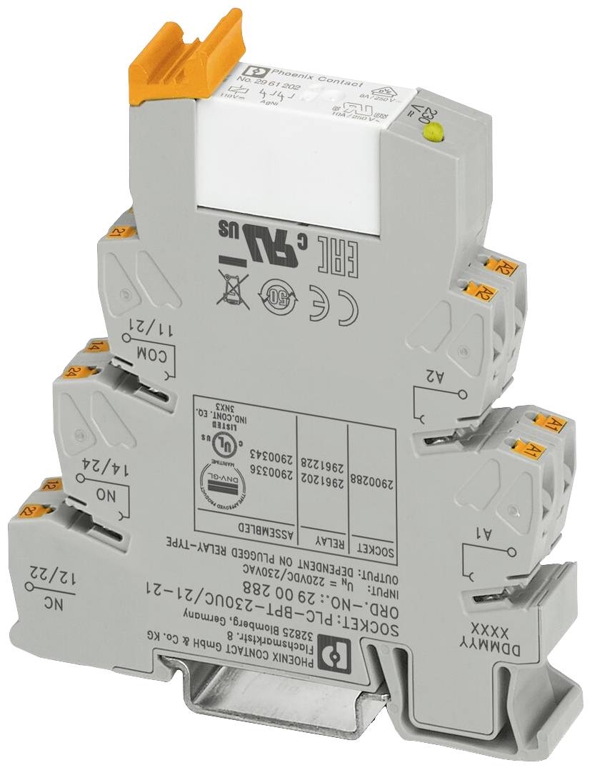 Phoenix Contact PLC-RPT-230UC/21-21 interfejs relej 220 V/DC, 230 V/AC 6 A 2 kom. 10 kom.