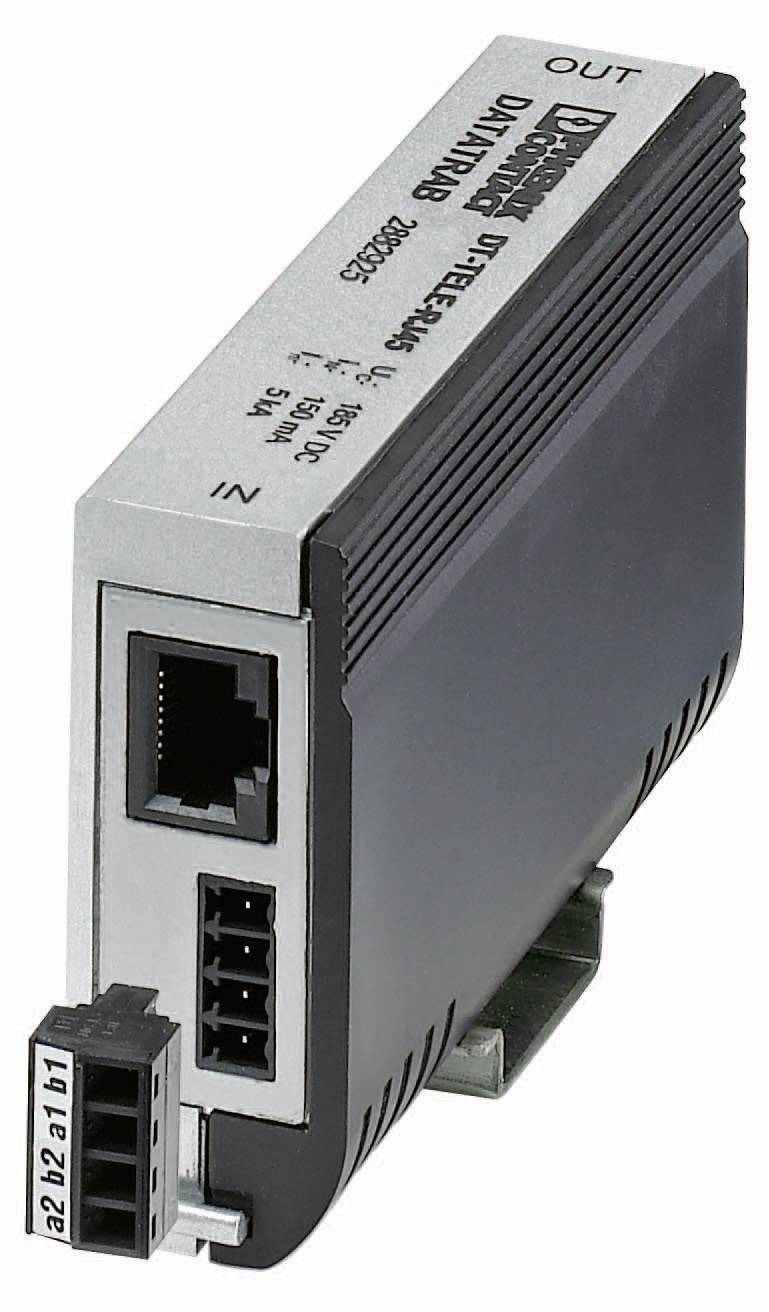 Phoenix Contact 2882925 DT-TELE-RJ45 prenaponska zastita Zastita od prenapona za: razvodni orman, DSL (RJ45), ISDN (RJ45), telefon/faX (RJ11) 5 kA 1 kom.