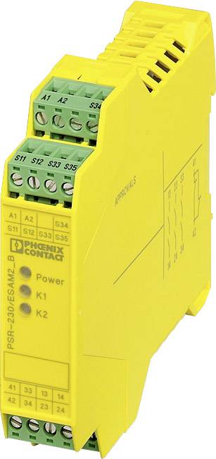 sigurnosni relej PSR-SPP-230AC/ESAM2/3X1/1X2/B Phoenix Contact Radni napon (broj): 230 V/AC 3 NO, 1 NC (s k V k D) 22,5 k 99 k 114,5 mm 1 kom.