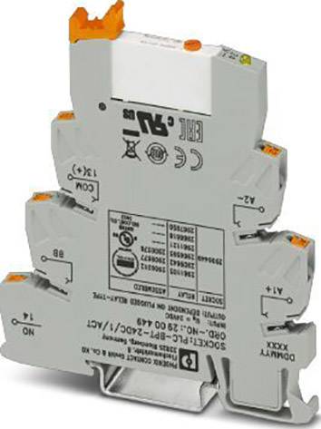 Phoenix Contact PLC-RPT- 24DC/ 1/MS/ACT relejni modul Nazivni napon: 24 V/DC Preklopna struja (maX.): 6 A 1 NO 1 kom.
