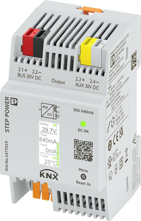Phoenix Contact STEP3-PS/1AC/KNX/640/LPT DIN-napajanje (DIN-sina) 30 V/DC 640 mA 19,2 V Sadrzaj 1 kom.