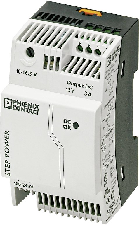 Phoenix Contact STEP-PS/1AC/12DC/3 DIN napajanje (DIN sina) 12 V/DC 3,3 A 36 V Broj izlaza: 1 xSadrzaj 1 kom.